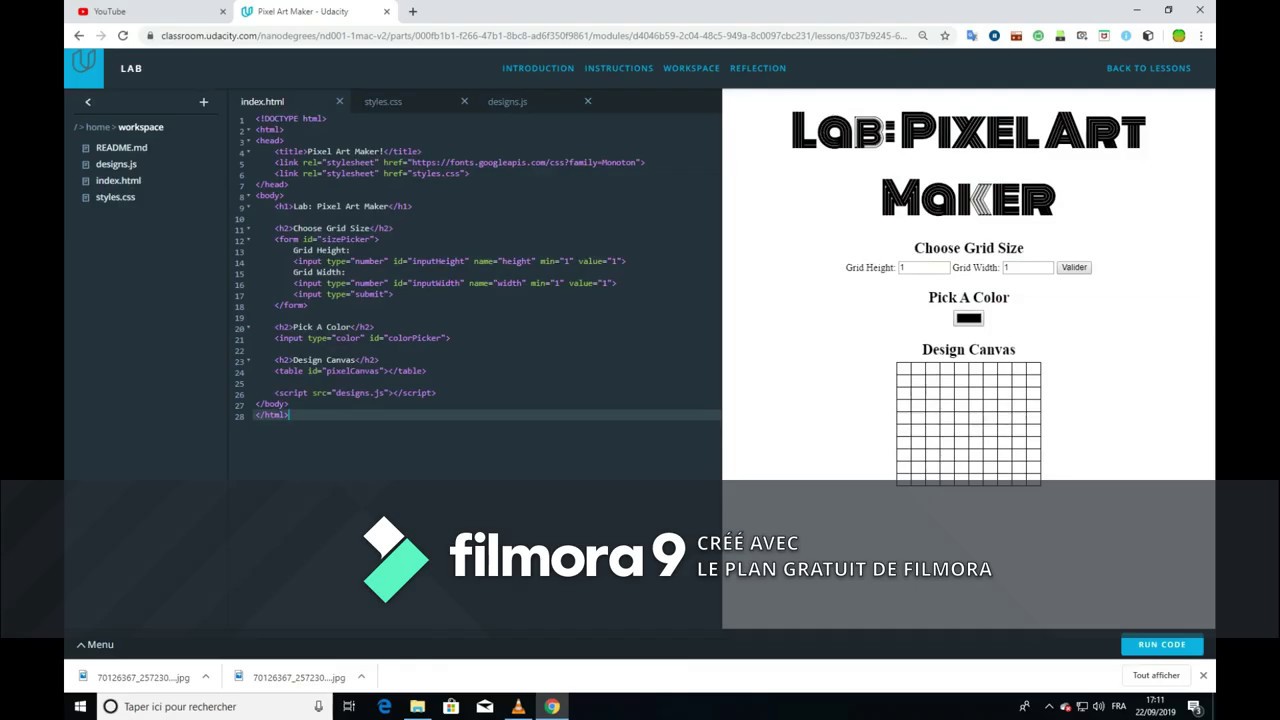 Project Udacity 2 - Front-End Development Track - Pixel Art Maker