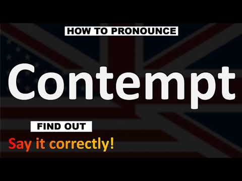 How to Pronounce Contempt? (CORRECTLY)