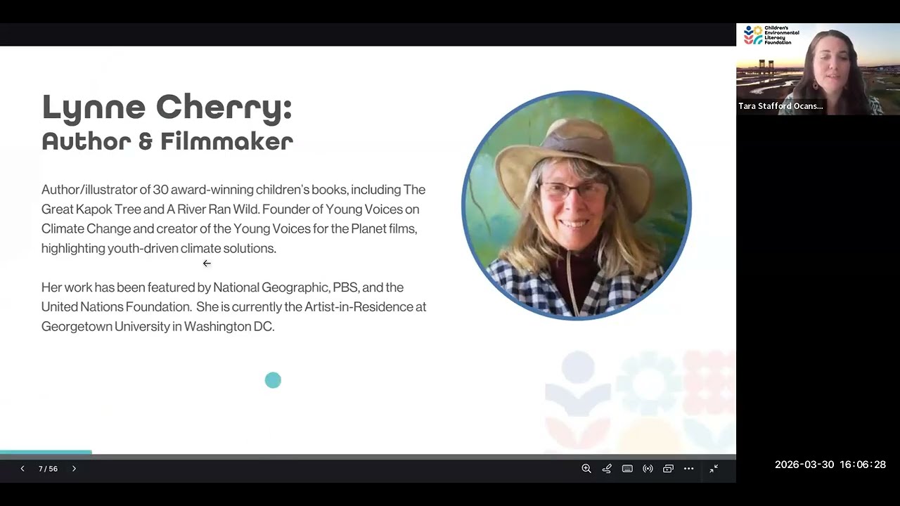 Sparking Youth Action with CELF's Young Voices for the Planet Film Series with Lynne Cherry