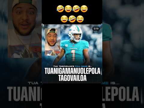 Do you know Tua Tagovailoa's real name? Now I know why we call him Tua 🤣😂 #miamidolphins #tua
