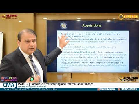 CMA Part 2 | Corporate Restructuring and International Finance