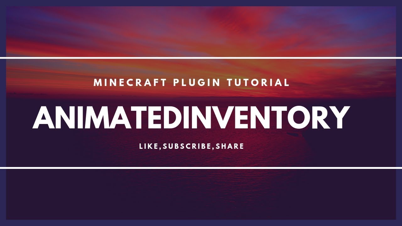 Minecraft Plugin Tutorial (AnimatedInventory)