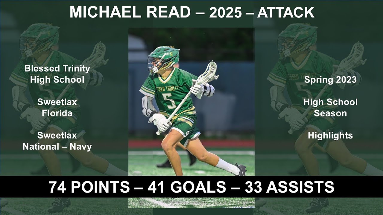Michael Read 2025 Attack Spring High School Lacrosse Highlights