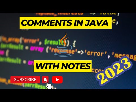 Comments and it's types in Java 2023