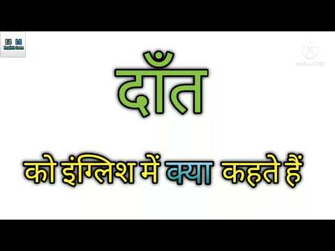 dant ko English mein kya kahate Hain/dant meaning in English/#e4englishl4learn