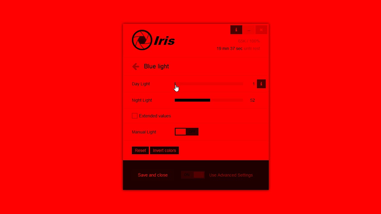 Iris - Blue light Filter for Eye Protection
