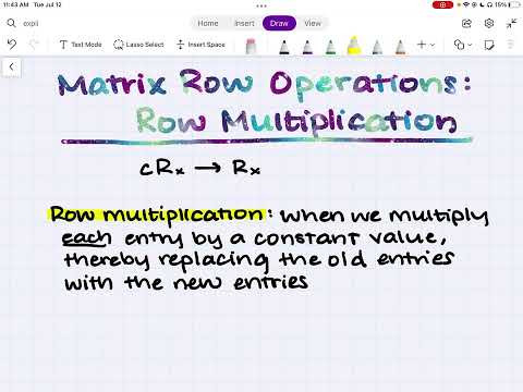 Matrix Row Multiplication - Expii