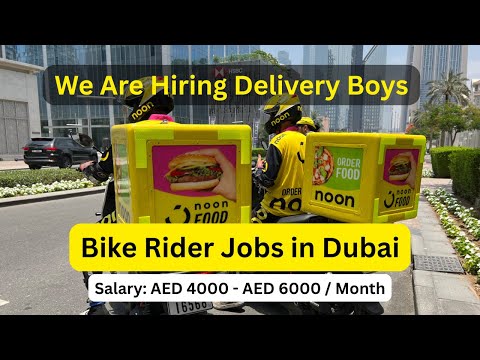 Bike Rider Jobs in Dubai ???????? | Bike Courier Delivery Boy Jobs in UAE with Salary