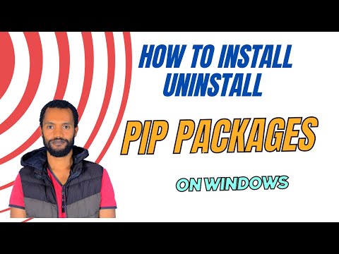 How to install or uninstall pip packages on windows