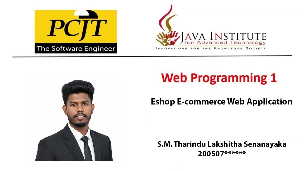 E-Shop Project | Task 35 | Web Programming 01 | Java Institute