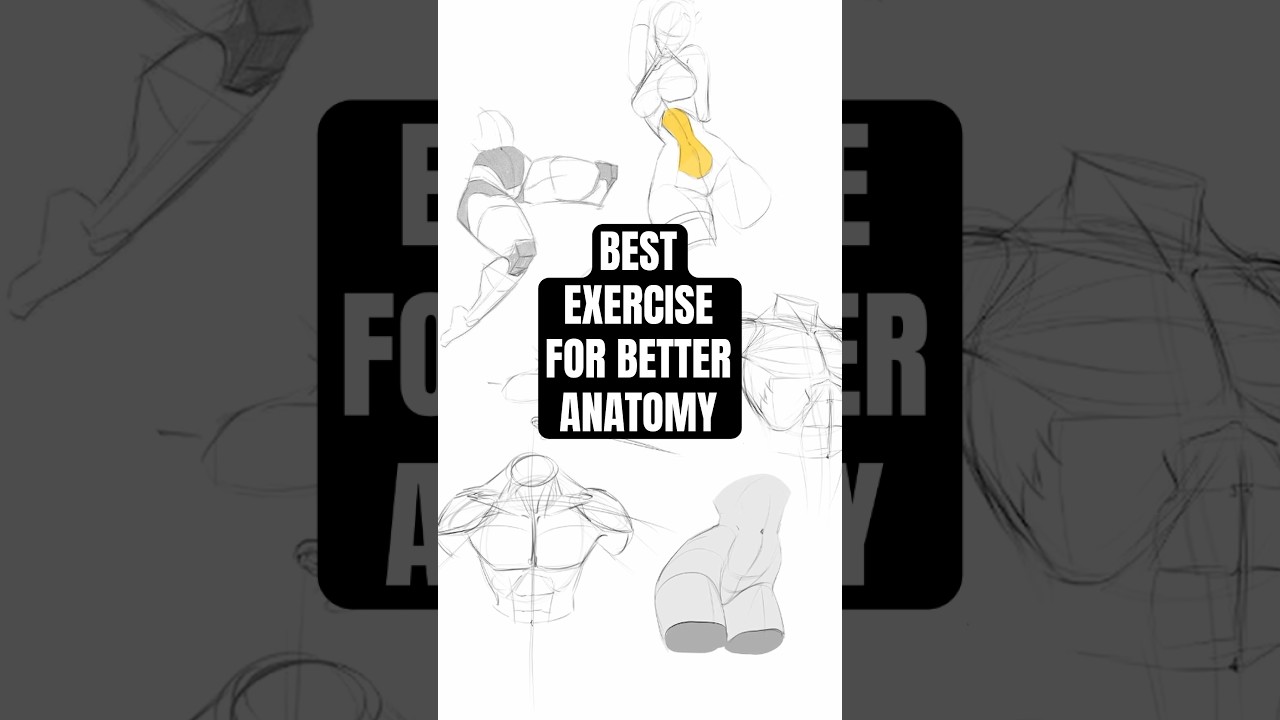 BEST Exercise to Improve Your Anatomy Drawings in Perspective!!
