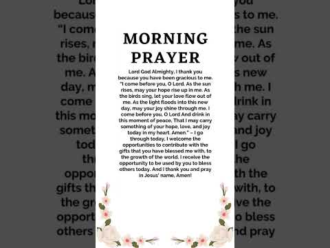 Morning Prayer #prayer #divinemercy #prayerforyou #jesus #shorts