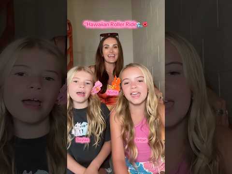 Hawaiian Roller Coaster Ride๐บ with Britain + Baylaa #singing #singingchallenge #britainandbaylaa
