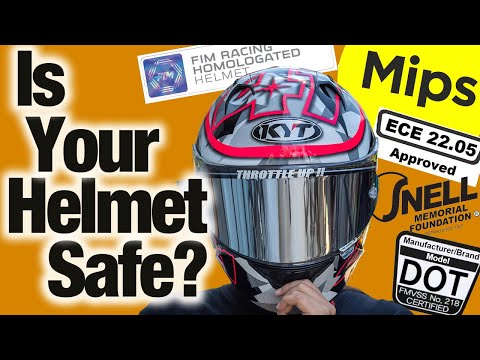 THIS COULD SAVE YOUR LIFE - Helmet ratings Explained - DOT, ECE, SNELL, FIM, MIPS