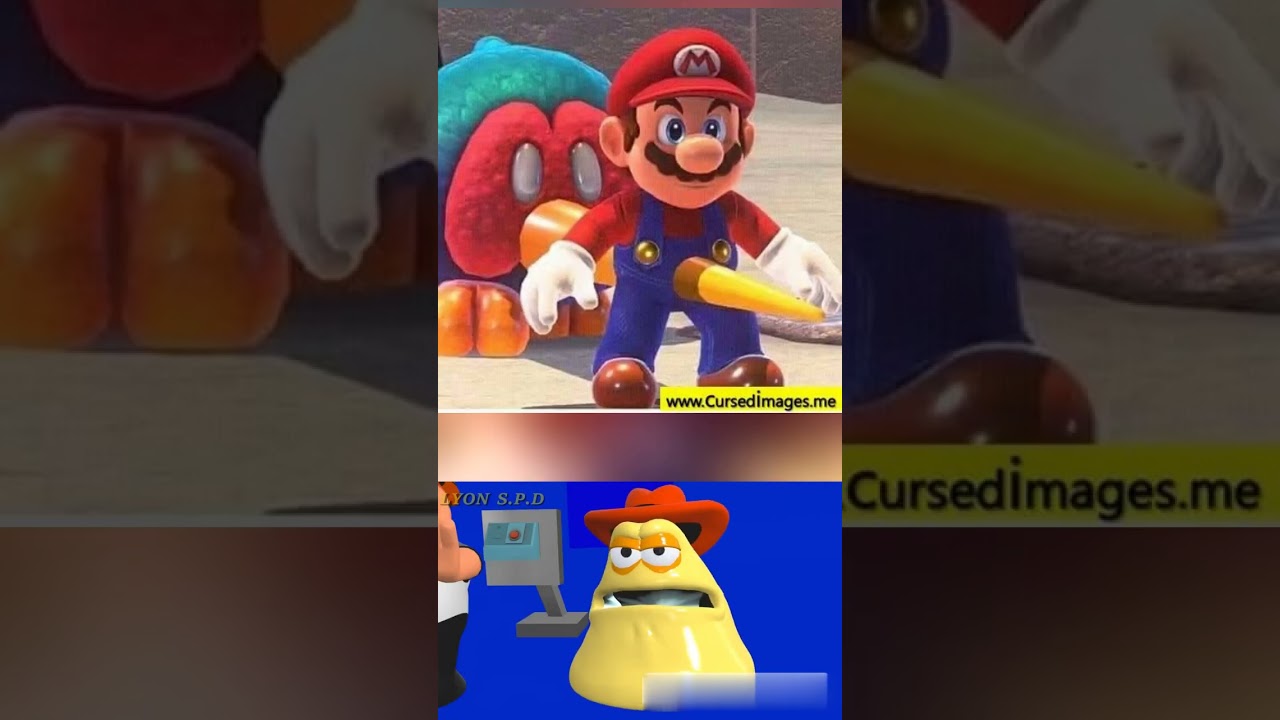 (Pizza Tower screaming meme) Cursed Mario Images