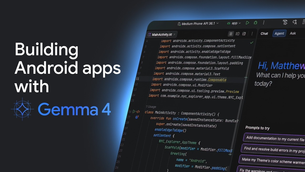 Building android apps with Gemma 4 for AI coding assistance