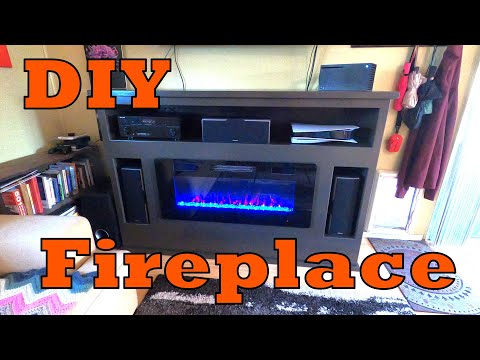 DIY - How I built an Electric Fireplace/Entertainment Center