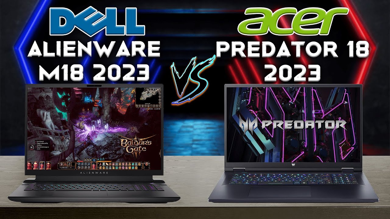 Alienware m18 vs Predator Helios 18 | 2023 | maximum 18 inch Gaming laptops - Mostrar