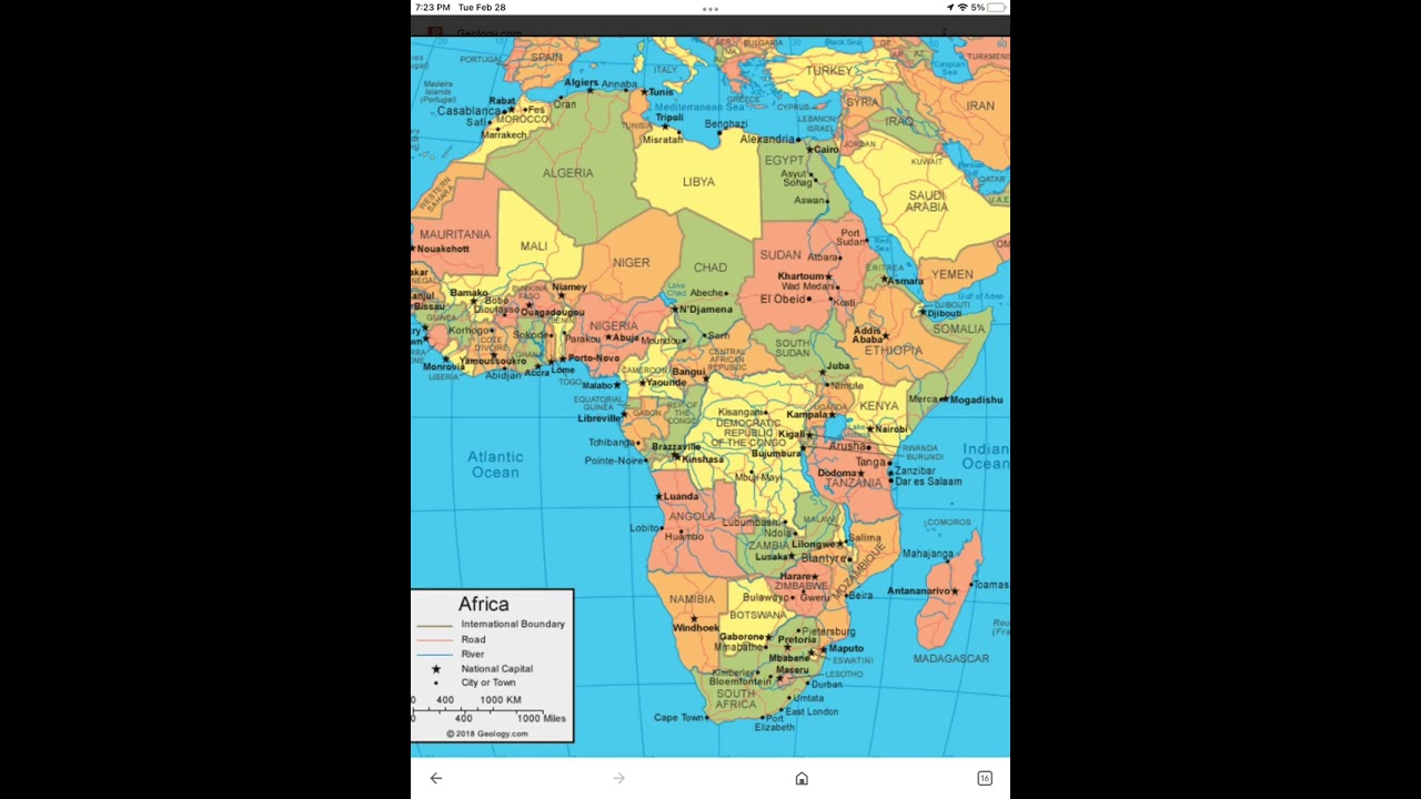 Map of Africa