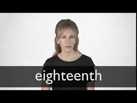 EIGHTEENTH definition and meaning | Collins English Dictionary