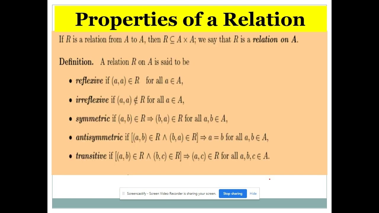 Lecture-2 (Relation)