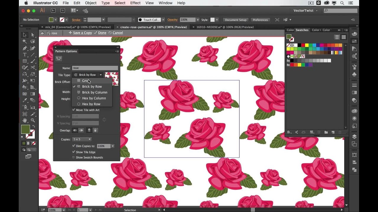 Graphic Design: Make Floral Patterns in Illustrator with free vectors (beginner) | Freepik