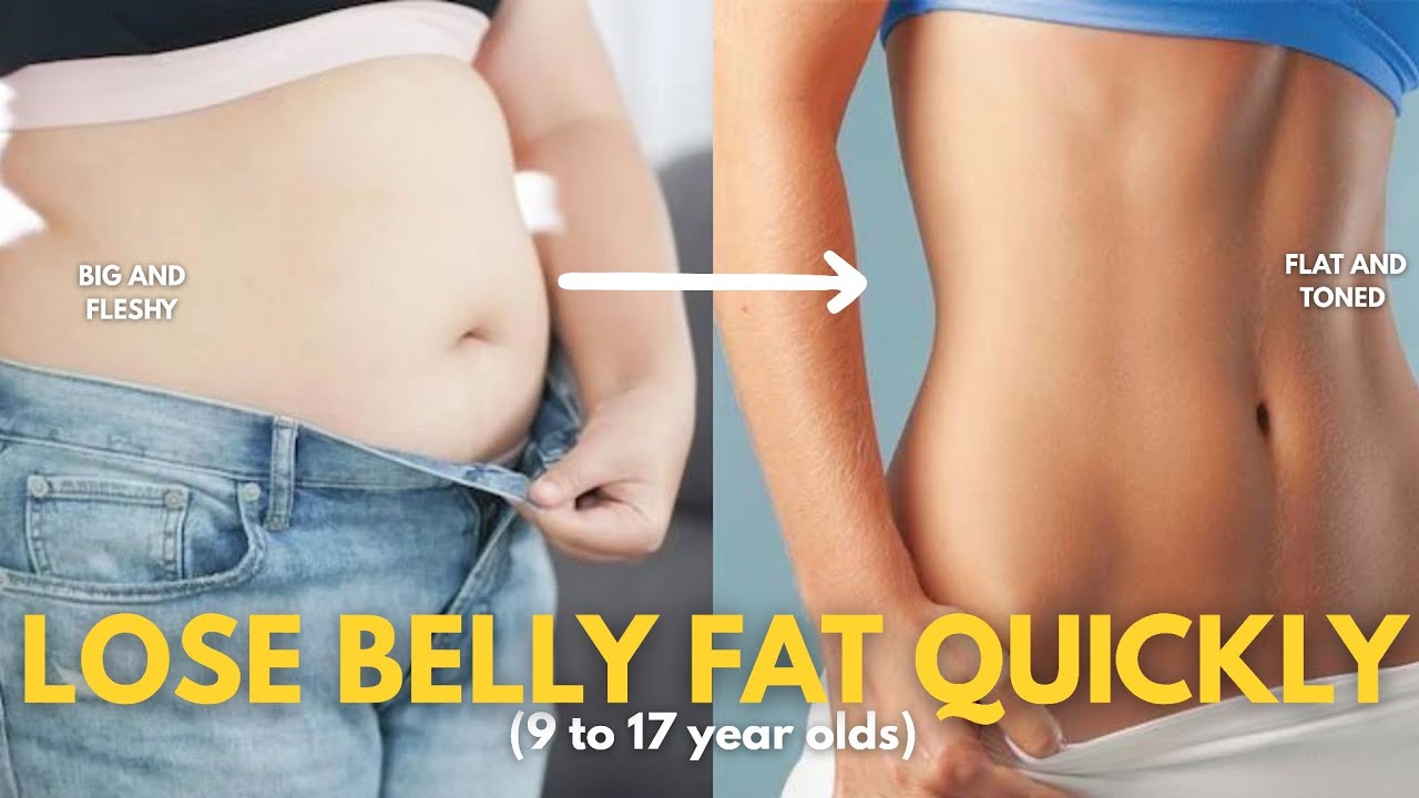 Fastest way to lose belly fat as a teen (easy and effective🔥)