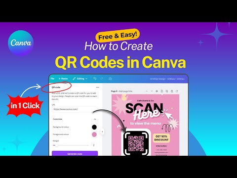 Create a Free QR Code in Canva in 1 Click — No Website Needed!