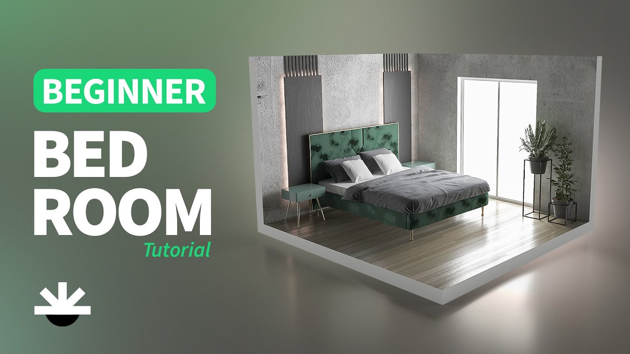 Bedroom 3Ds Max Tutorial With Commentary Vray - Beginner