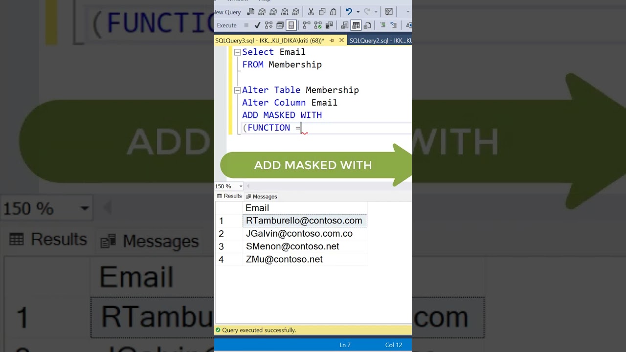 SQL Trick | Mask Your Data !!!  #sqltips