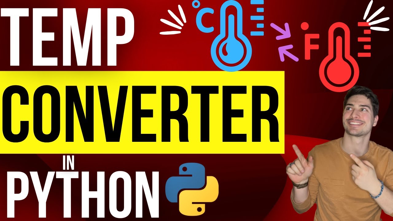 Fahrenheit and Celsius Temperature Converter Python Code! Beginner Programming Tutorial.
