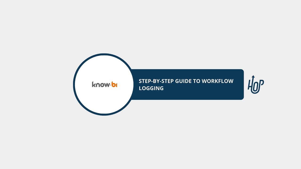Step by step guide to Workflow Logging