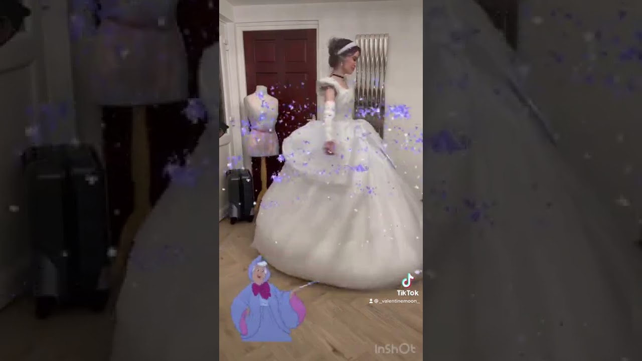 I made my own Cinderella dress 💙 #disney #cinderella #sewing