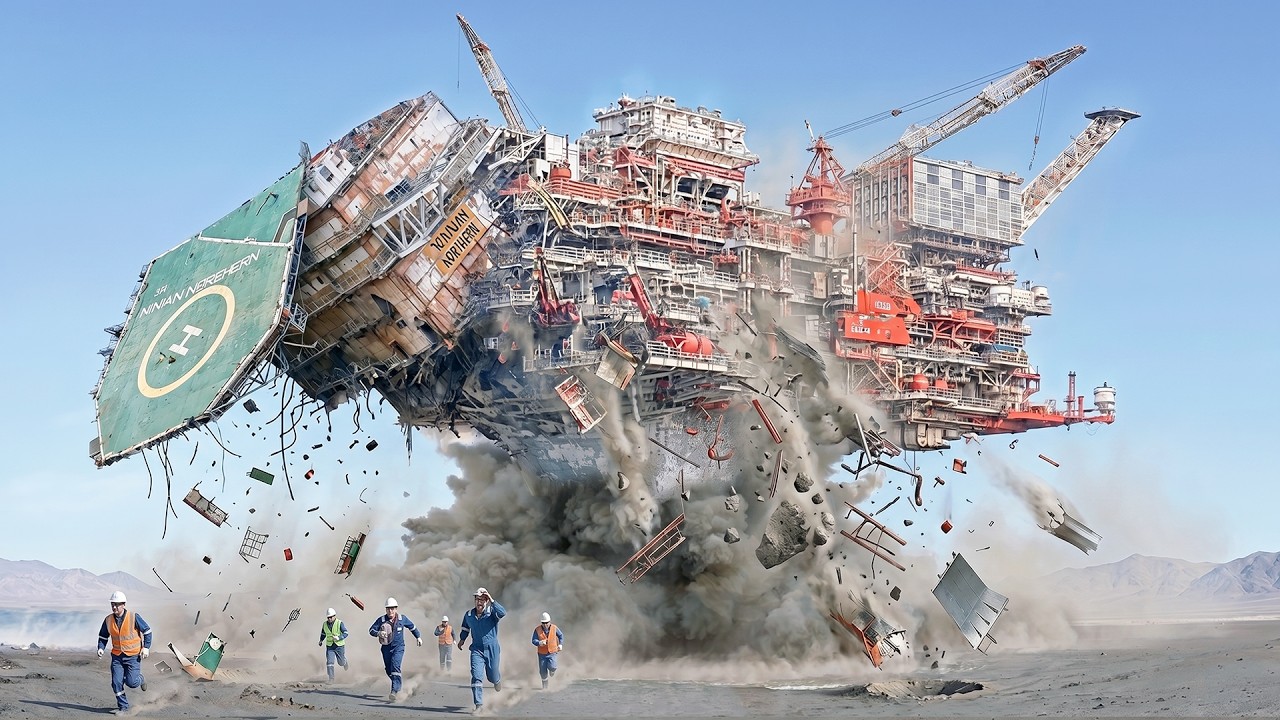 BOOM! Inside The $215 Million Demolition of the Largest Offshore Oil Rigs You’ve Never Seen