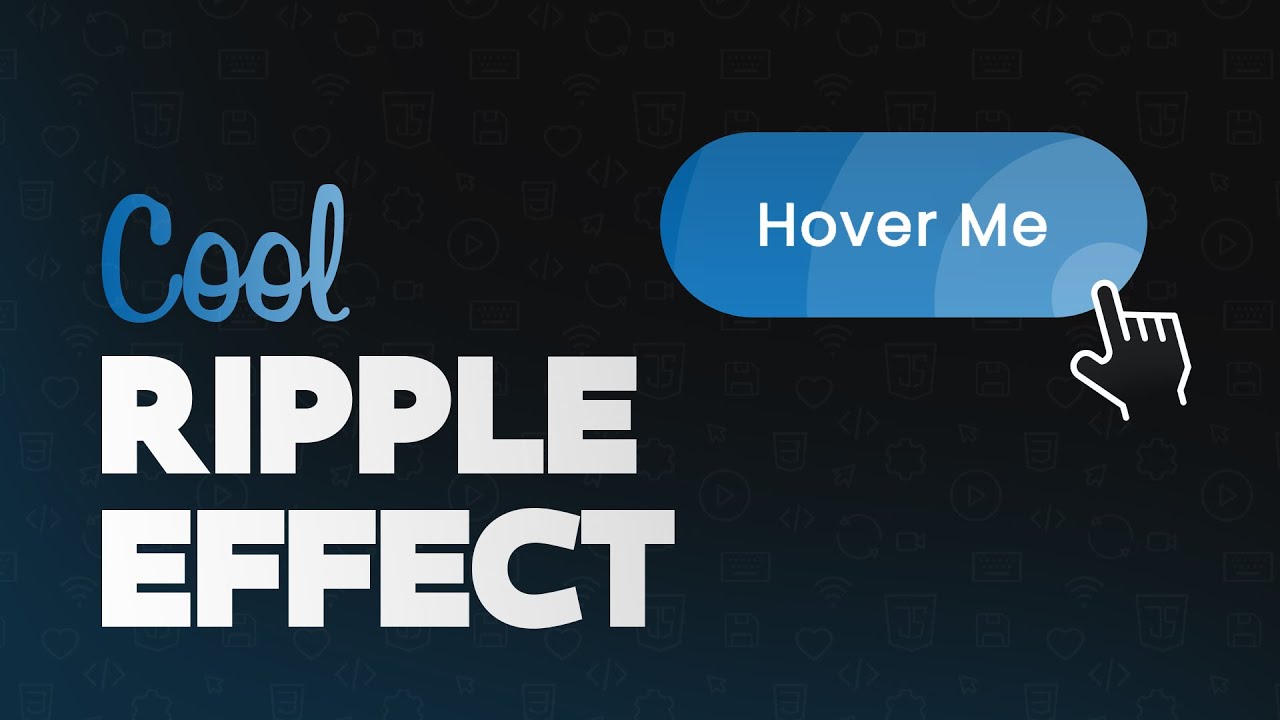 Button Ripple Hover Effect using JavaScript