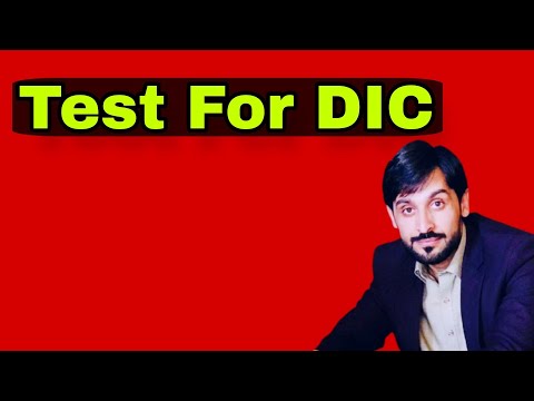 Tests for DIC (Dissiminated Intravascular Coagulation) | MLT Hub with kamran
