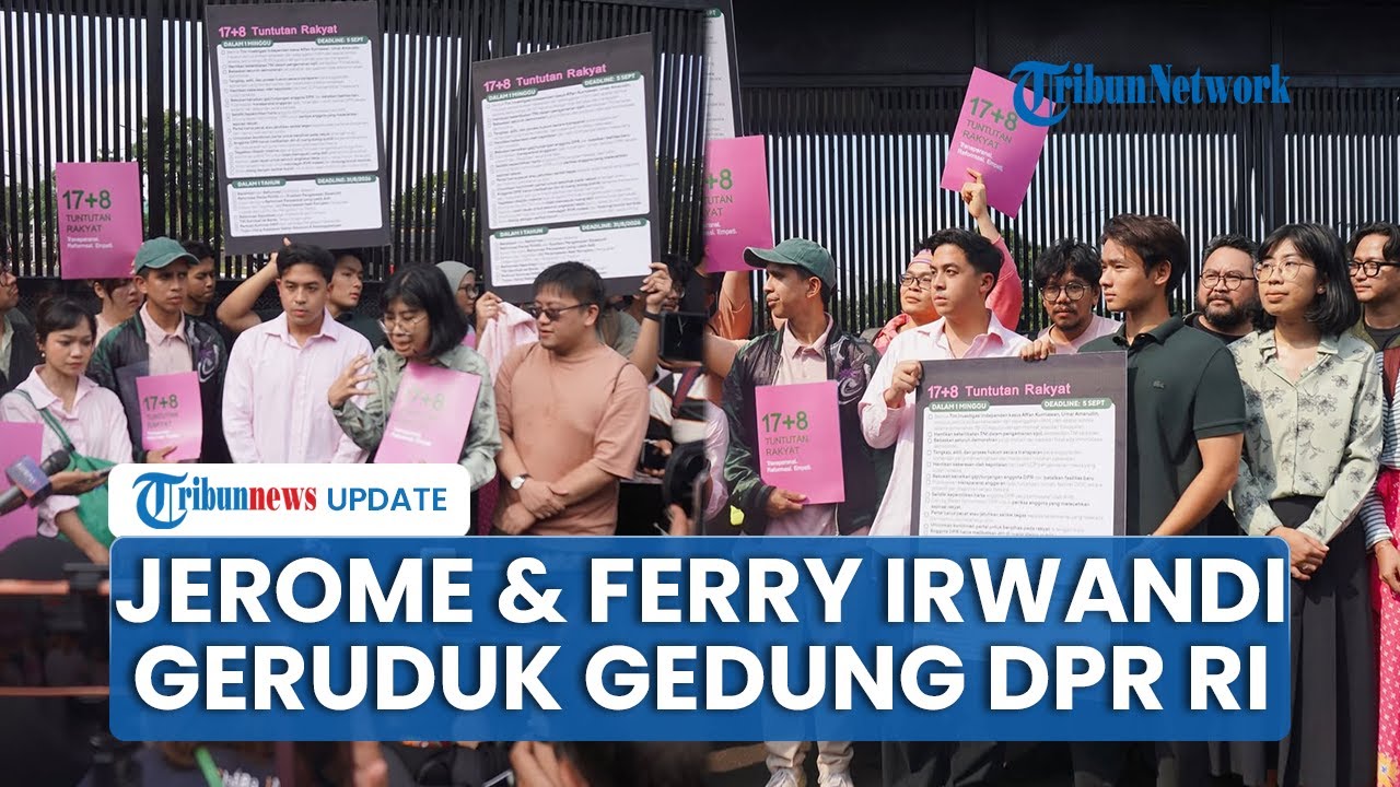 Jerome Polin hingga Ferry Irwandi Demo, Temui DPR RI Rieke & Andre ...