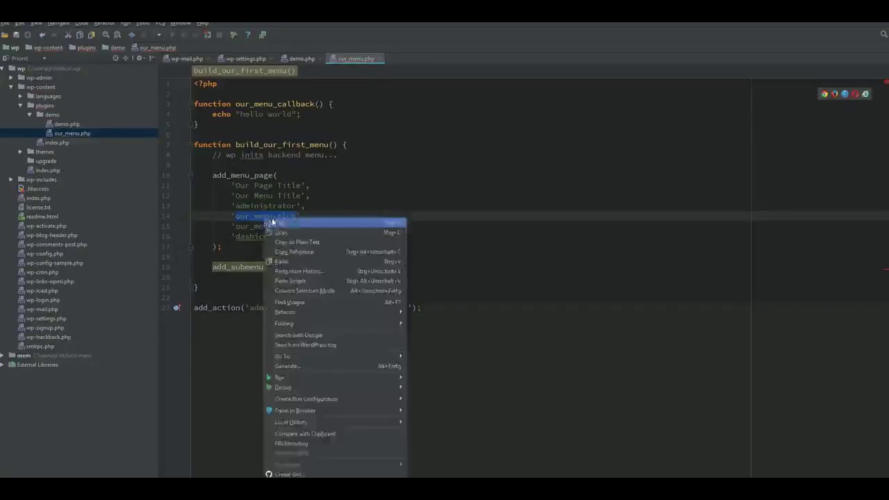 Wordpress Plugin Development Admin Menu - Custom admin menu icons