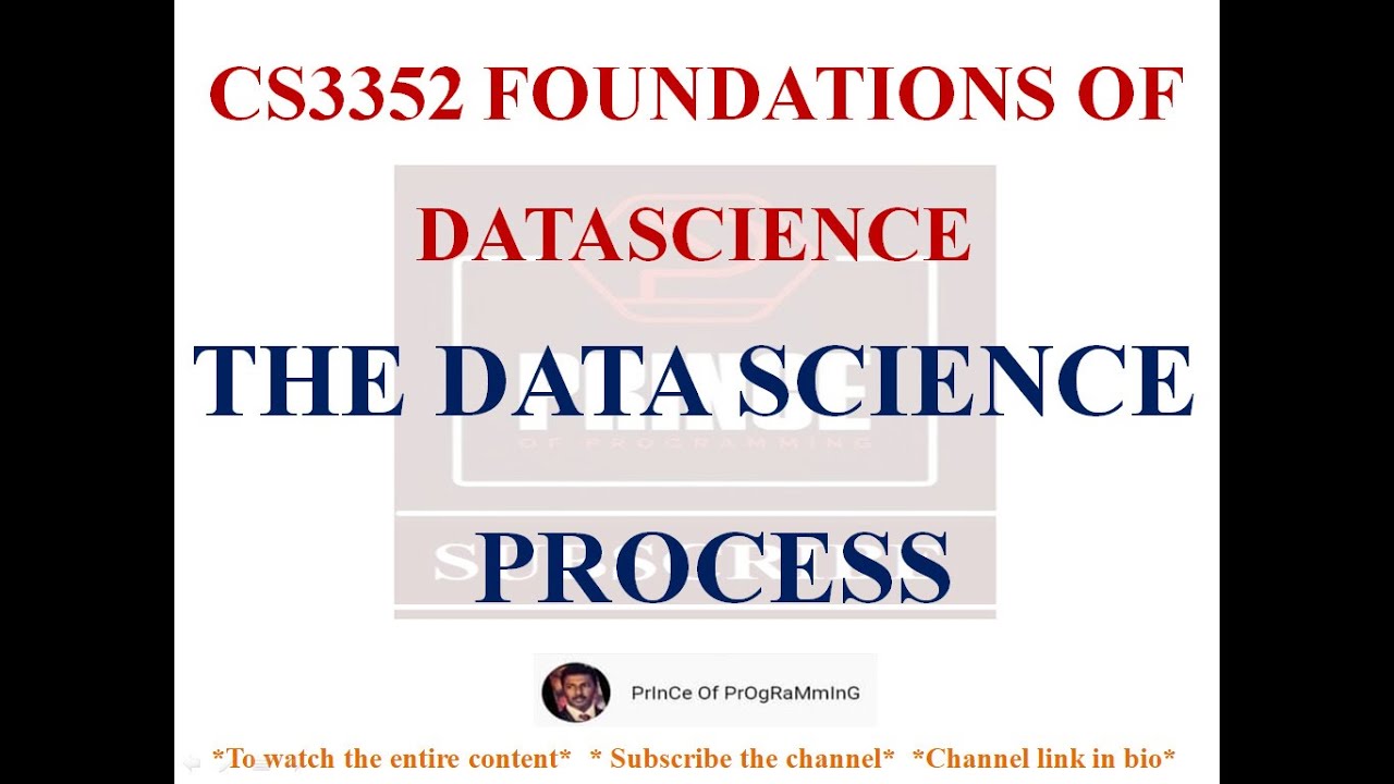 THE DATASCIENCE PROCESS NOTES - CS3352  FOUNDATIONS OF DATASCIENCE NOTES - 2021 REGULATION CSE