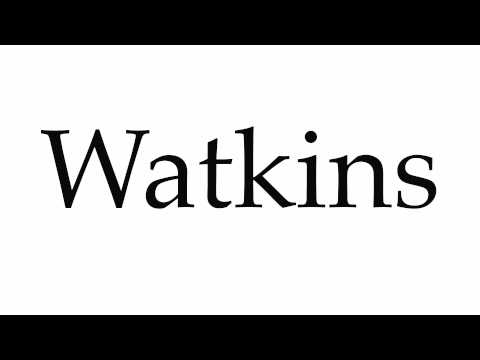 How to Pronounce Watkins