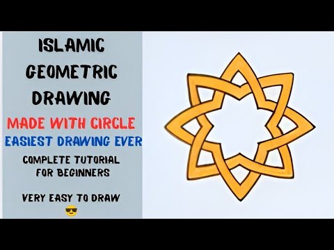 Islamic Pattern Drawing with Circles – Relaxing Geometric Art Therapy