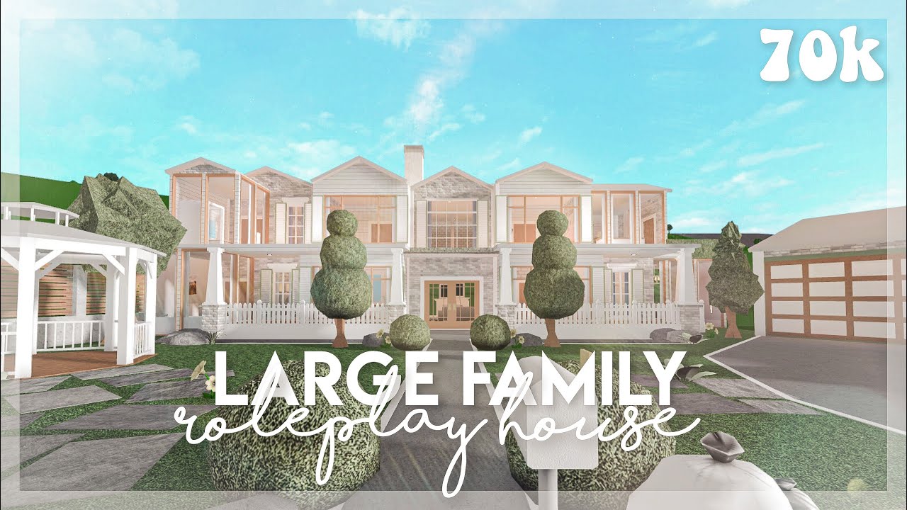 Large family roleplay house - Bloxburg build (70k)