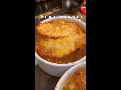 Homemade French Onion Soup #shorts EASY Vegetarian Recipe