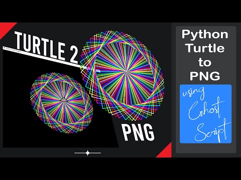 Turtle Magic | Turtle to PNG Generator | Python Turtle to PNG | Python Turtle to Vector