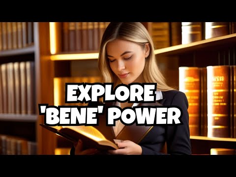 Exploring the Power of 'Bene' l learn english, improve english vocabulary, english vocabulary words