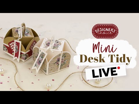 Laura & Karen unbox our latest Designer's Choice, the Mini Table Tidy Die Set | Tonic Studios