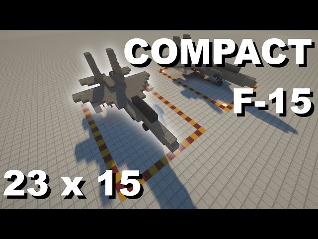 Compact F-15 Jet with Weapon Minecraft Map