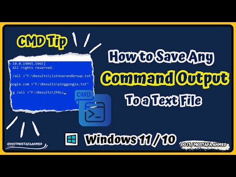 CMD Tip: Save Any Command Output to a File for Troubleshooting