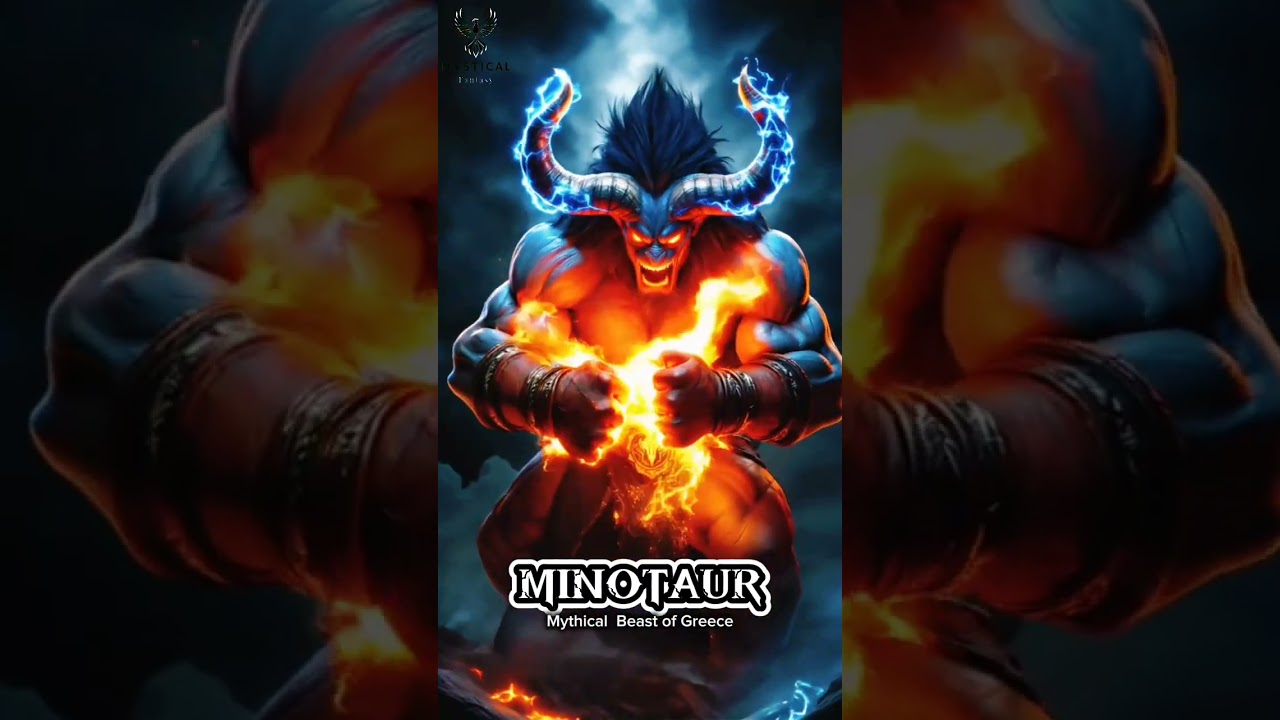 PROOF THAT THE MINOTAUR ONCE EXISTED⁉️ 🦬🇬🇷 #ai #legend #myth #mystery