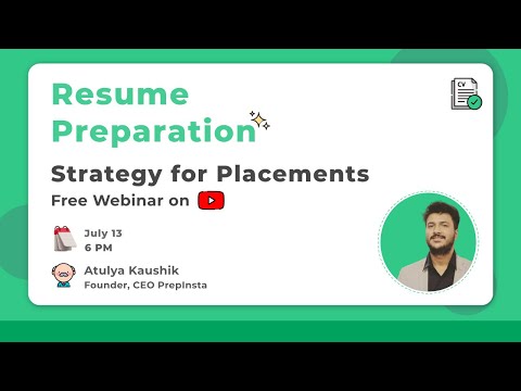 Resume Preparation Strategy for Placements 2021